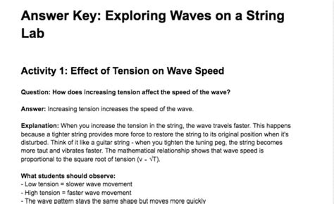 Science Lab Exploring Waves On A String Phet Simulation Ready To Go