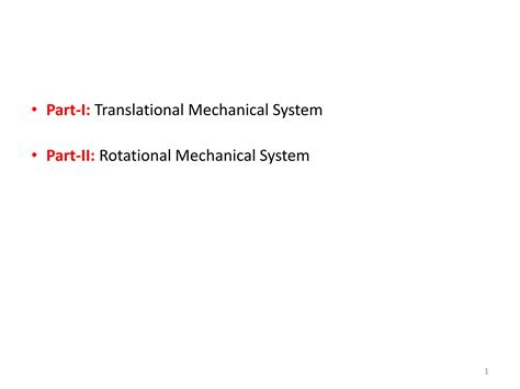 Modelling Of Mechanical Systems Pptx