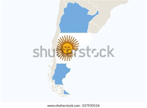 Argentina Map And South America
