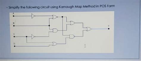 Solved Simplify The Following Circuit Using Karnaugh Map Chegg