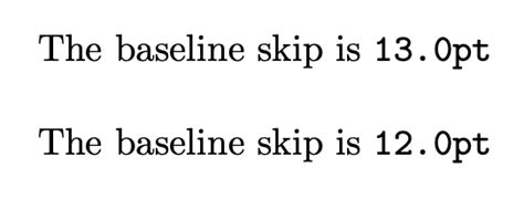 Line Spacing Setting The Value For Baselineskip With Setlength Does Not Have Any Effect