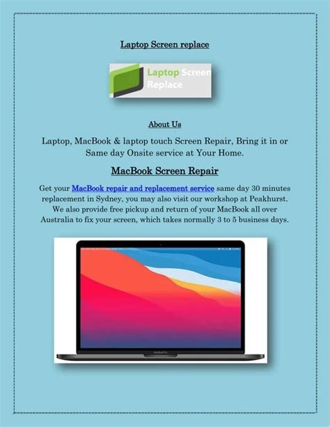 Ppt Macbook Screen Replacement Powerpoint Presentation Free Download