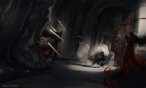 Anvil Asterion Ki Song And Broken Sword Shadow Slave Drawn By