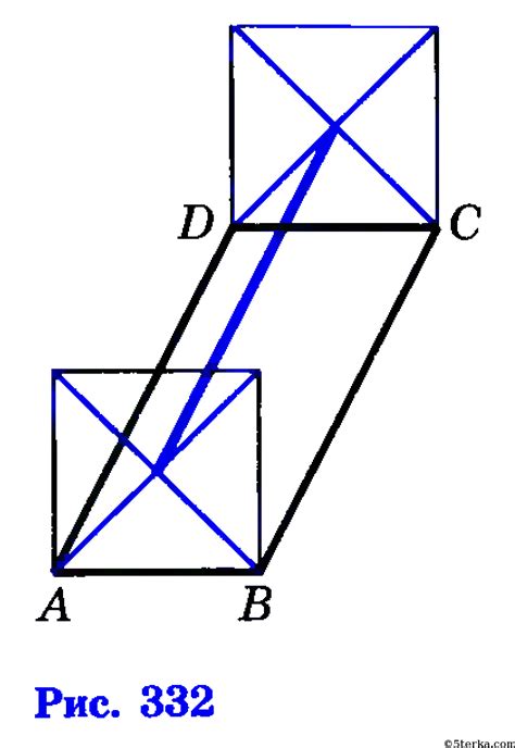 1178 На сторонах АВ и Cd параллелограмма Abcd построены квадраты так как показано на рисунке