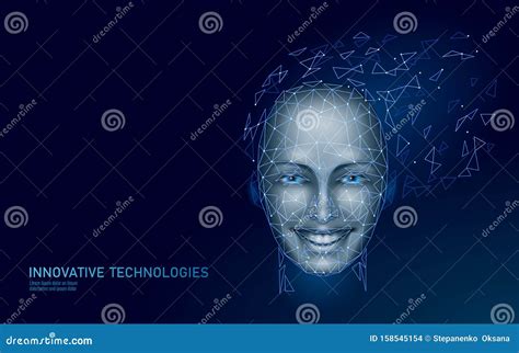 Face Biometric Identification Illustration Cartoon Vector