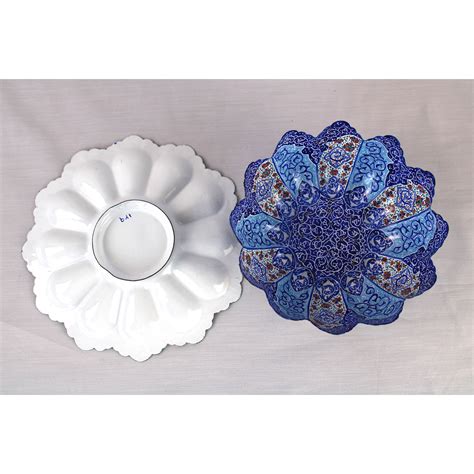 Enamel Bowl And Plate Set Code S20 2 Crafts Of Persia