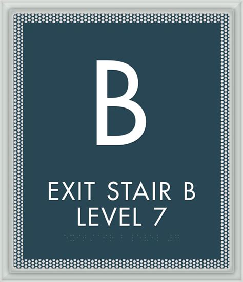 Best Selling Stairwell Exit Signs Emergency Exit Stairs Signs