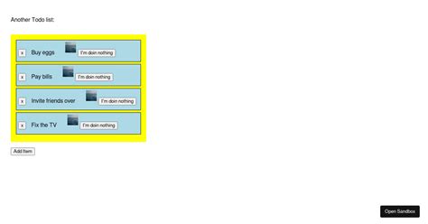 another todos with animation div codesandbox