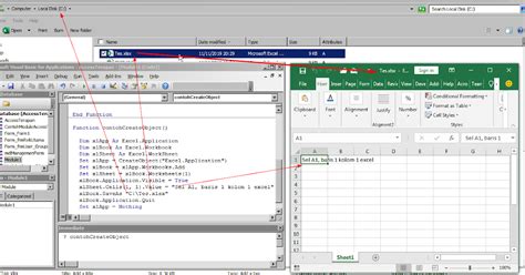 Fungsi CreateObject Di MS Access Access Terapan