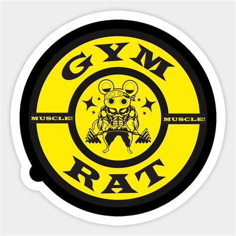 Muscle Mice Gym Rat Sticker Gym Rat Gym Tshirts Gym