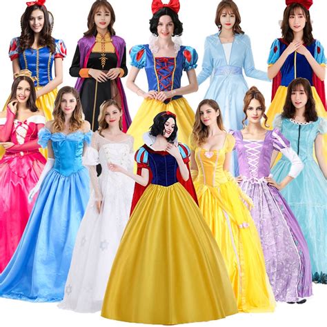 Adult Snow White Dress Stage Show Disney Cinderella Elsa Anna Halloween
