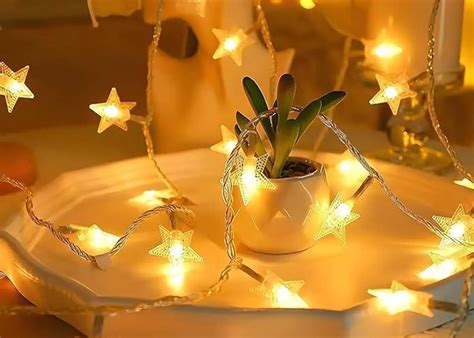 Mini Star String Lights Warm White Illuminate Your Space With