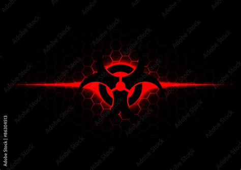 Biohazard Symbol Red