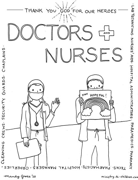 Thank You Coloring Pages For Doctors