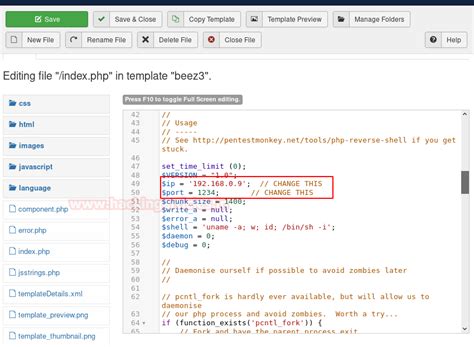Joomla Reverse Shell Hacking Articles