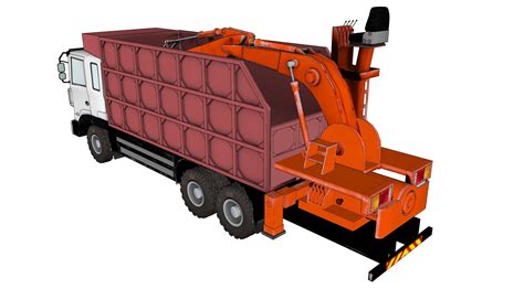 Clawtruck Garbage Truck With Crane 3d Model Cgtrader
