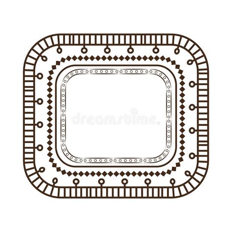 Floral Cute Frame Decorative Stock Illustration Illustration Of