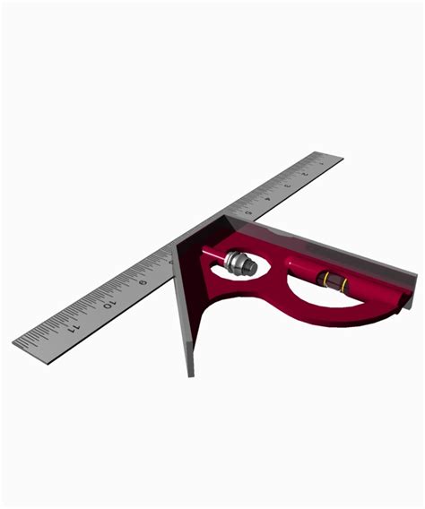 D Model Tool Combination Square