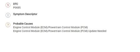 Code P0685 Hi Just Want To Know Where To Start A Troubleshooting