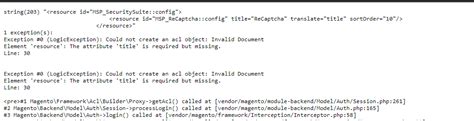 Magento2 Magento 220 Invalid Document Element Resource The