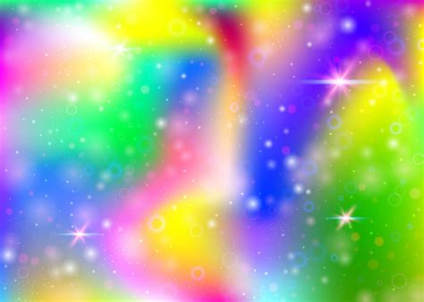 Unicorn Background With Rainbow Mesh Stock Illustration Download