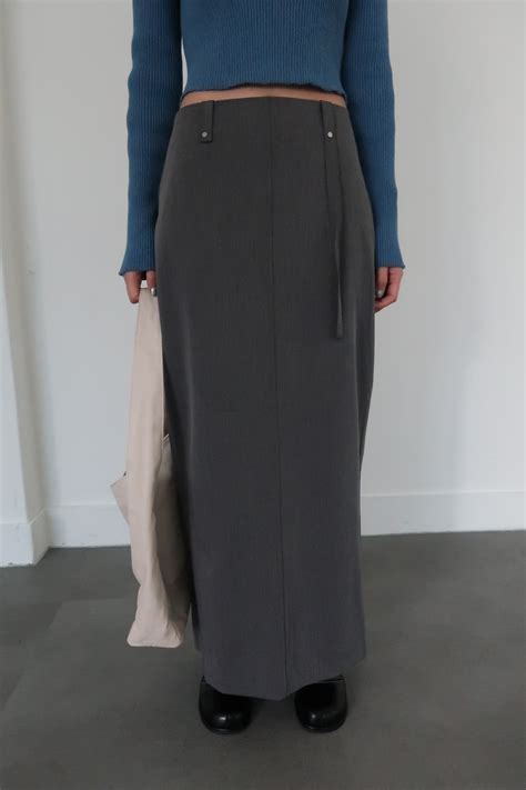 뮤로우 선 맥시 스커트 뒷지퍼 위시버킷