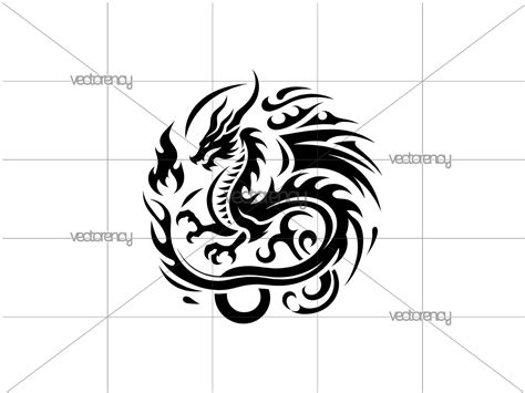 Tattoo Dragon Clipart Svg Vectorency
