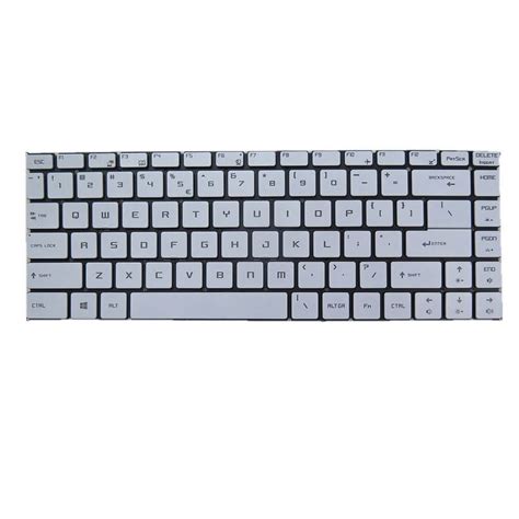 White Laptop Backlit Keyboard For Msi Gf65 Thin 9sd 9se 9sex 9sexr 10ue