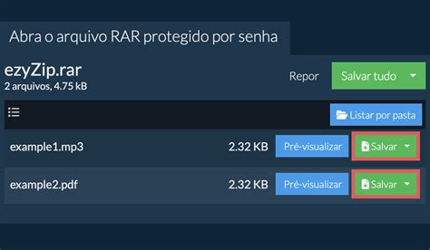 Abra Arquivos Rar Protegidos Por Senha Online Ezyzip