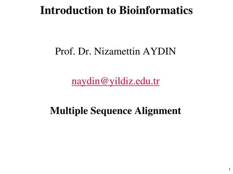 Ppt Introduction To Bioinformatics Multiple Sequence Alignment
