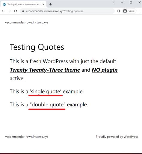 Left Quotation Marks In Editor Do Not Work WordPress Org