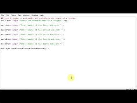 Python Program To Add Marks And Calculate The Grade Of A Babe In Python Programming