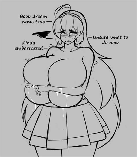Rule 34 Breasts Bigger Than Head Covering Nipples Dialogue English