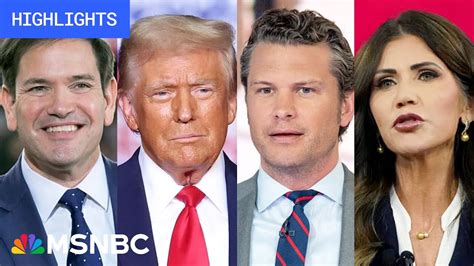 Trumps Second Term Transition 68 Days Until Inauguration Msnbc