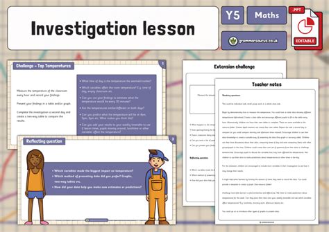 Year 5 Statistics Investigation Lesson Grammarsaurus