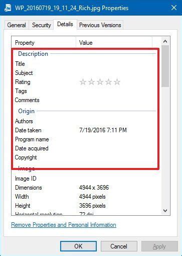 How To Edit Image Metadata On Windows Windows Central