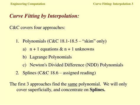 Ppt Engineering Computation Curve Fitting Interpolation 1 Powerpoint