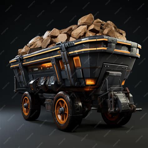 Premium Ai Image Stylized Minecart