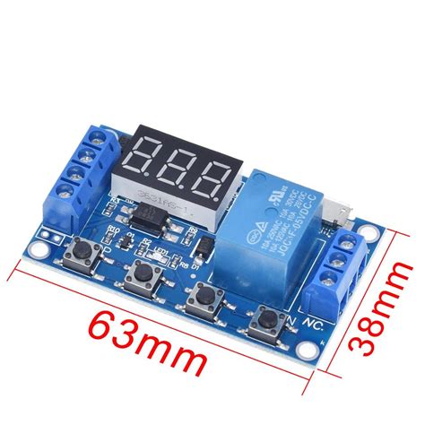 1 Channel 5V Relay Module Time Delay Relay Module Trigger OFF ON Switch Timing Cycle 999