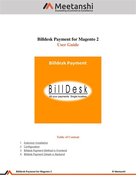 Ppt Magento 2 Billdesk Payment Powerpoint Presentation Free Download