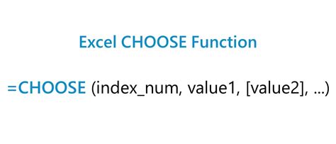 Choose Function In Excel Formula Calculator