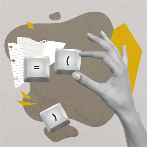 Premium Photo Typing On Keyboard Concept Art Collage Creative Design