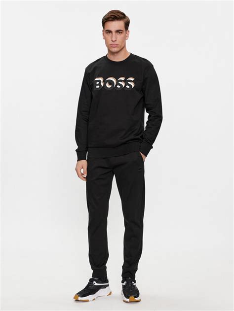 Boss Sweatshirt Soleri 07 50507939 Schwarz Relaxed Fit Modivode