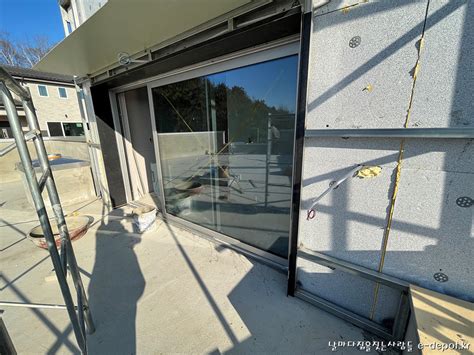 파주전원주택시공 외부마감을 럭스틸파벽돌 시공과정