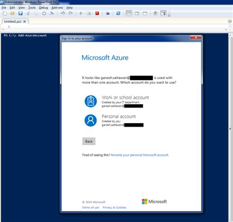 Set Default Subscription Using Azure Service Management Cmdlets In