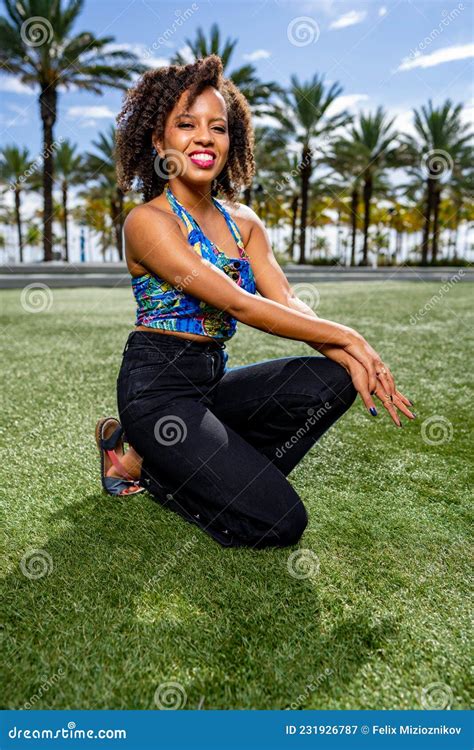 Kneeling Pose Girl