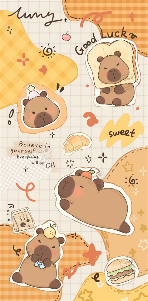 32 Ide Capybara Di 2025 Kartun Wallpaper Kartun Kartu Lucu