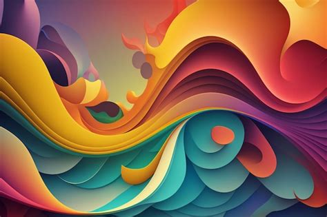 Premium Photo A Colorful Background With A Colorful Design
