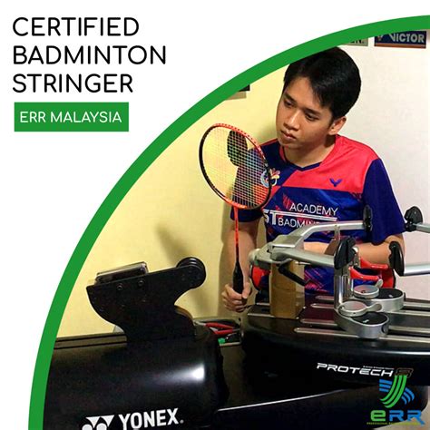 Certified Badminton Stringer Err Badminton Store Kl 1