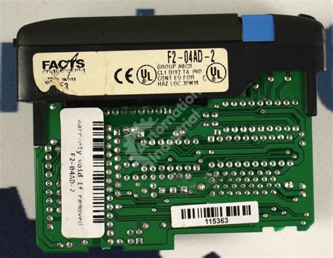 F2 04ad 2 By Facts Engineering 5 10vdc Analog Input Module Dl205 Direc
